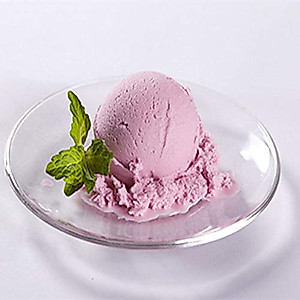 Sizikato 6pcs Clear Glass Snack Plate, Restaurant Dessert Plate, Tea Table Decoration Tea Bag Holder. 5 Inch