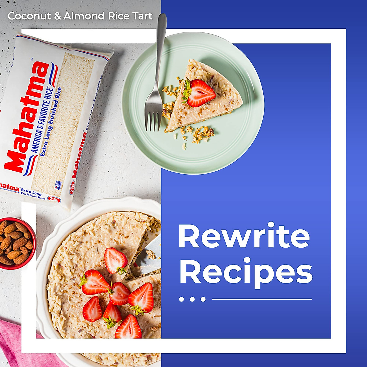 Mahatma Extra-Long-Grain Rice 5-Pound Rice Bag, Gluten-Free and Non-GMO White Rice Bulk Bag, 1 Bag of Rice