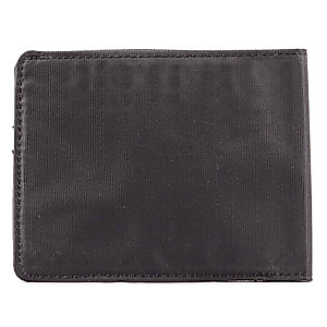 Big Skinny Men's Slimline Bi-Fold Slim Wallet, Holds Up to 25 Cards, Black