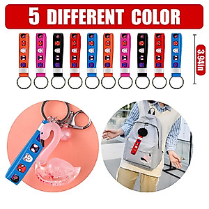 desmilo 80 Pcs Movie Party Favors, Movie Birthday Party Favors Include 10 Keychains, 10 Movie Bracelet, 10 Badge, and 50 Stickers for Movie Birthday Party Decorations