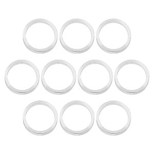 ECSiNG 10PCS Bicycle Chainring Bolt Spacers Washer Aluminum Alloy Double Ring to Single Gasket for Bike Headset Chainwheel Chainring 2mm Thickness 10mm Inner Diameter