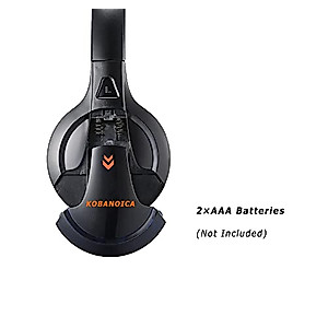 KOBANOICA IR Headphones for Car DVD,Car Headphones Wireless,Universal 2 Channel Infrared Headphones for Odyssey Entertainment System(3 Pack)