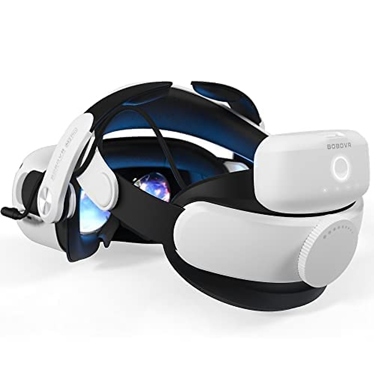 BOBOVR M2 Pro Battery Pack Head Strap More Combo Compatible with Quest 2（1 Strap + 2 Battery Pack）