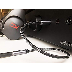 DUKABEL TopSeries Long 6.35mm (1/4 inch) to 3.5mm (1/8 inch) Headphone Jack Adapter -8ft (2.4m) 1/8 Female to 1/4 Male Extension Cable 3.5 to 6.35 for Mixer Guitar Piano Amplifier Speaker and More