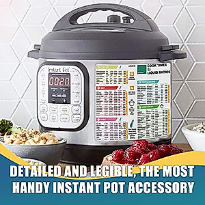 Instant Pot Cheat Sheet Magnet Set- Instant Pot Accessories Quick Reference Guide Magnets- Healthy Handy Kitchen Recipe Cookbook