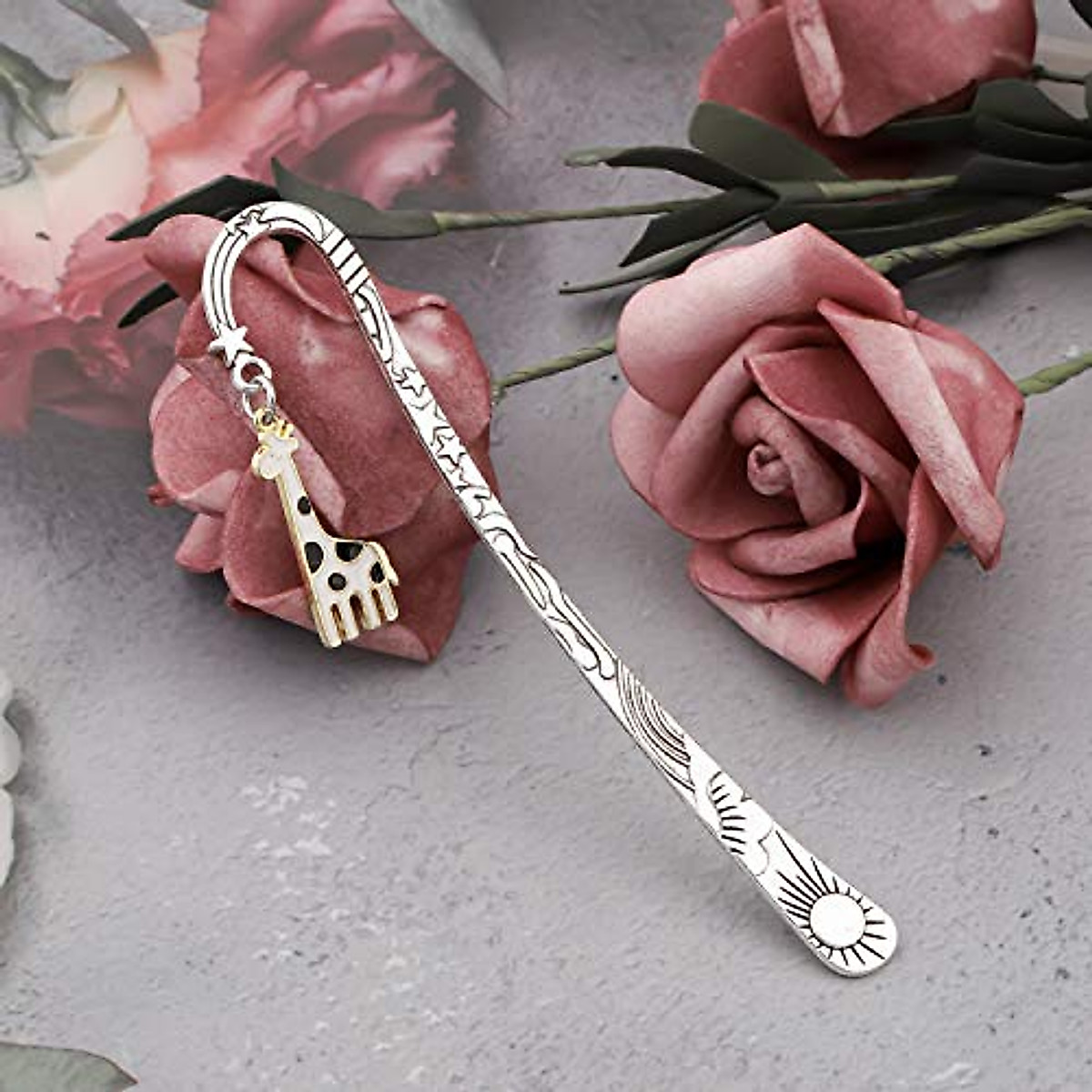 BUANA Animal Giraffe Bookmark Giraffe Page Marker for Reading Lovers Animal Lovers Writers Students Book Club Gifts Graduation Gifts (Animal Giraffe Bookmark)