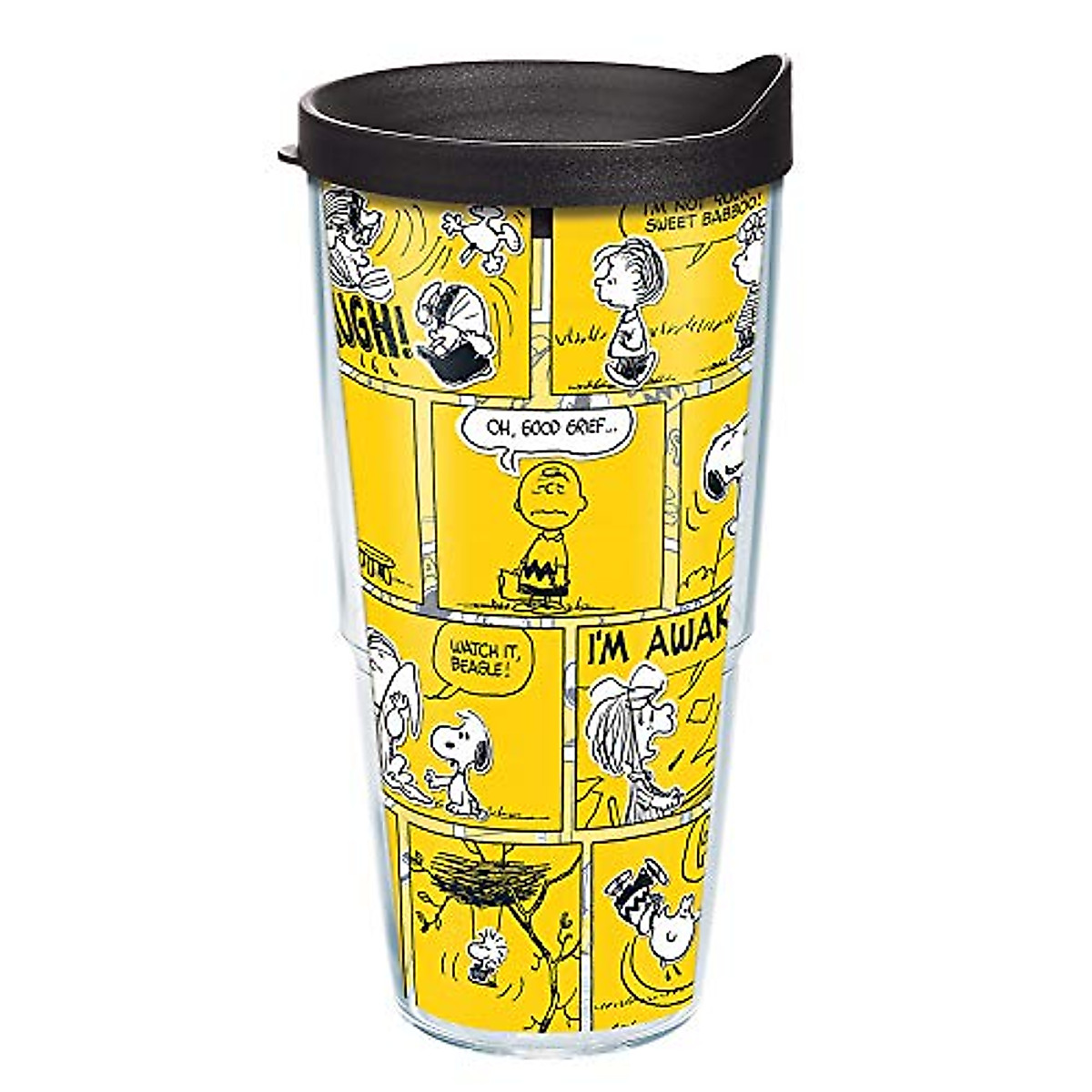 Tervis Peanuts™ - 70th Comic Strip Made in USA Double Walled Insulated Tumbler Travel Cup Keeps Drinks Cold & Hot, 24oz, Clear