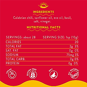 Pate Crushed Calabrian Chili Pepper Pate', Smoother textured version of our Crushed Pepper Paste, 10 oz, TuttoCalabria