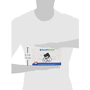 MABIS Professional Aneroid Sphygmomanometer Blood Pressure Gauge, Stethoscope and Blood Pressure Cuff, With Carrying Case, Adult Large Cuff, Black