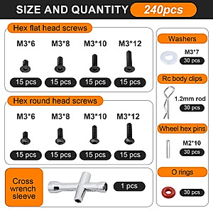 FriHobby RC Car Work Stand RC Tool Kit Repair Workstation Aluminum Alloy 360 Degree Rotate w/Screw Kit & Screw Tray, Wheel Wrench for 1/8 1/10 1/12 1/16 Scale Models Cars Trucks (Black)