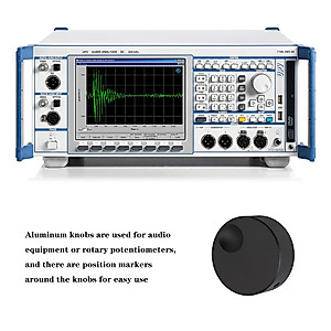 lovermusic lovermusic 32x13MM Black Sandblasting Audio Control Tuning Knob fit 6MM Dia Bore