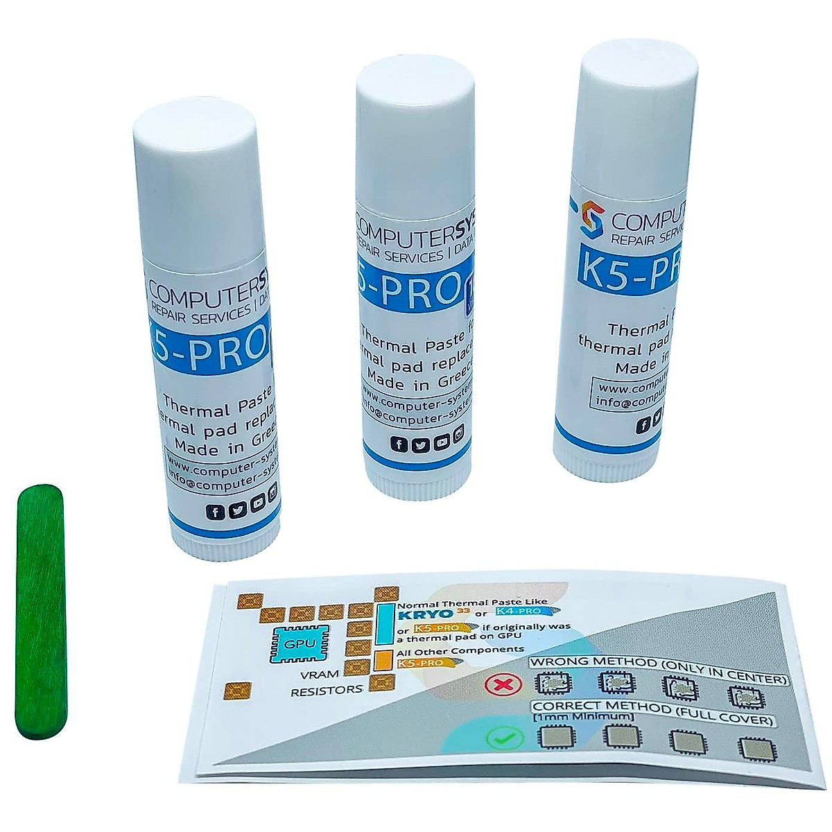 K5 PRO 3X10g 30g Viscous Thermal Paste for Thermal Pad Replacement Liquid Thermal Pad Putty Compatible with Apple iMac, Asus ROG, Acer Nitro, MSI laptops, RTX 3080, 3090, PS4, Nintendo Switch, Xbox