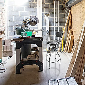 Olympia Tools 82-738 Adjustable Hydraulic Stool, Black