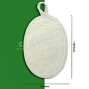 CROVIN Natural Loofah Exfoliating Body Scrubber, Made with Natural Shower Loofah Sponge for Men and Women’s SPA (Pack of 2)