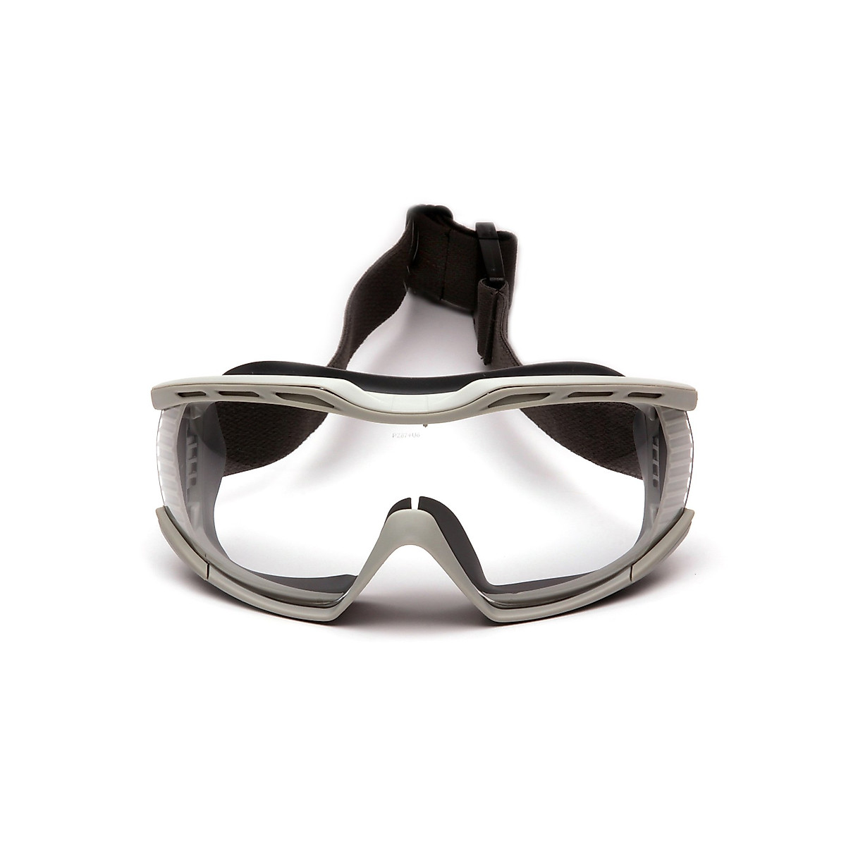 Pyramex Capstone Chemical Splash Goggle With Clear Anti-Fog Lens And Gray Frame Includes Cloth Strap