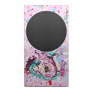 Head Case Designs Officially Licensed Hatsune Miku Sakura Graphics Matte Vinyl Sticker Gaming Skin Decal Cover Compatible With Xbox Series S Console and Controller Bundle