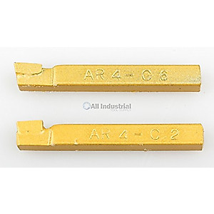 20 PC 1/4" C2 & C6 Carbide-Tipped Tool BIT Set Single Point BRAZED Lathe KIT