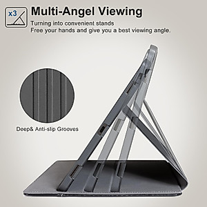 CoBak Case for Samsung Galaxy Tab S9 Plus 2023, Premium PU Leather Cover with S Pen Holder, Front Pocket & Multiple Viewing Angles, Auto Sleep Wake Feature for Samsung Galaxy Tab S9+