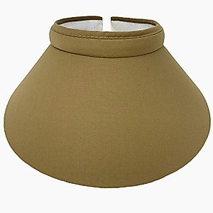 PRO.FASHION Women's Summer Sun UV Protection Visor Wide Brim Clip on Adjustable Stylish Beach Pool Golf Cap Hat (Khaki)