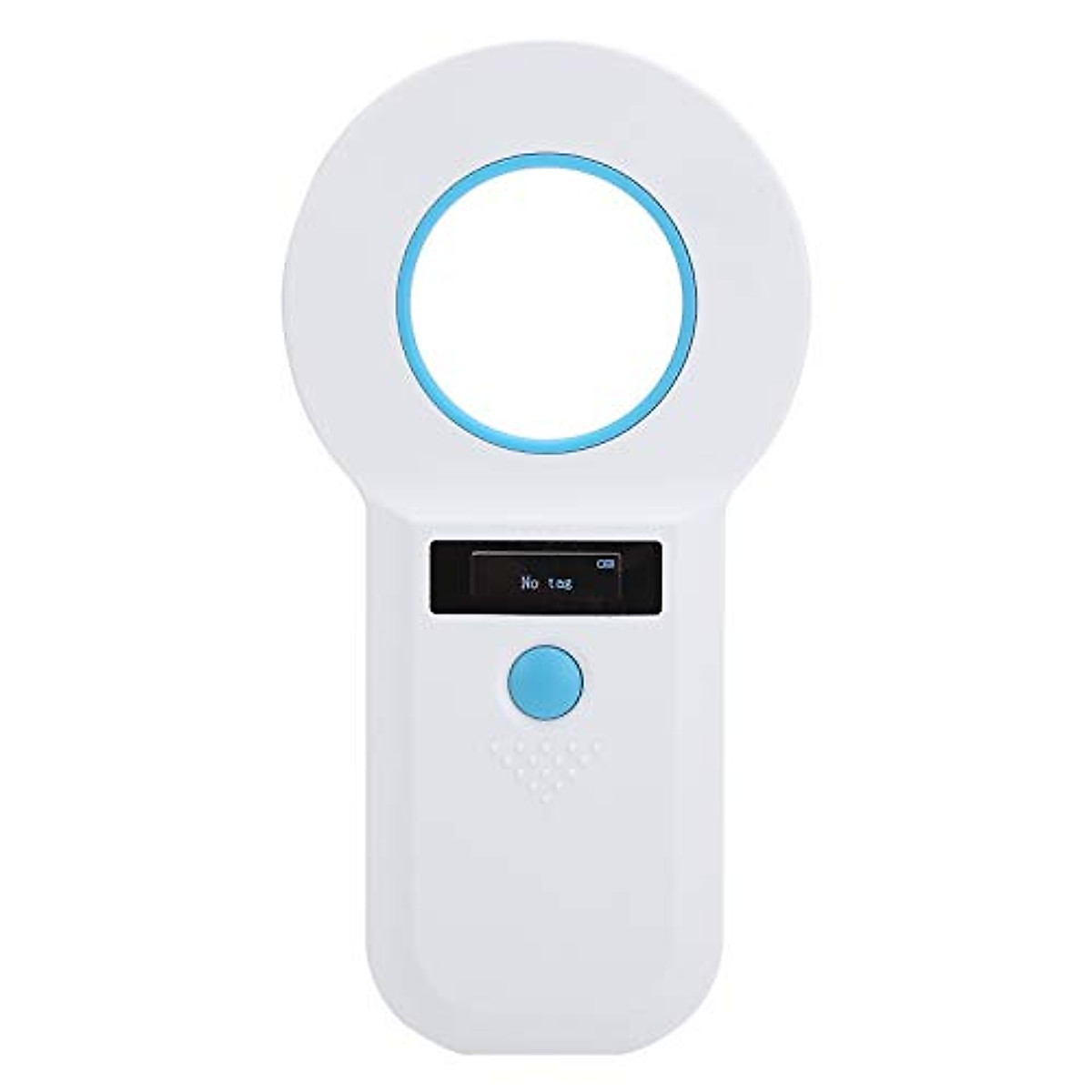 Microchip Scanner FDXB (ISO11784/85) EMID Animal Handheld Reader Pet ID Scanner, Pet ID Microchip Scanner, Cat Label Reader 134.2kHz (White)