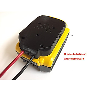 Terrafirma Technology 10AWG Battery Adapter for DeWALT or Hercules 20V Max 18v Dock Power Connector Robotics black