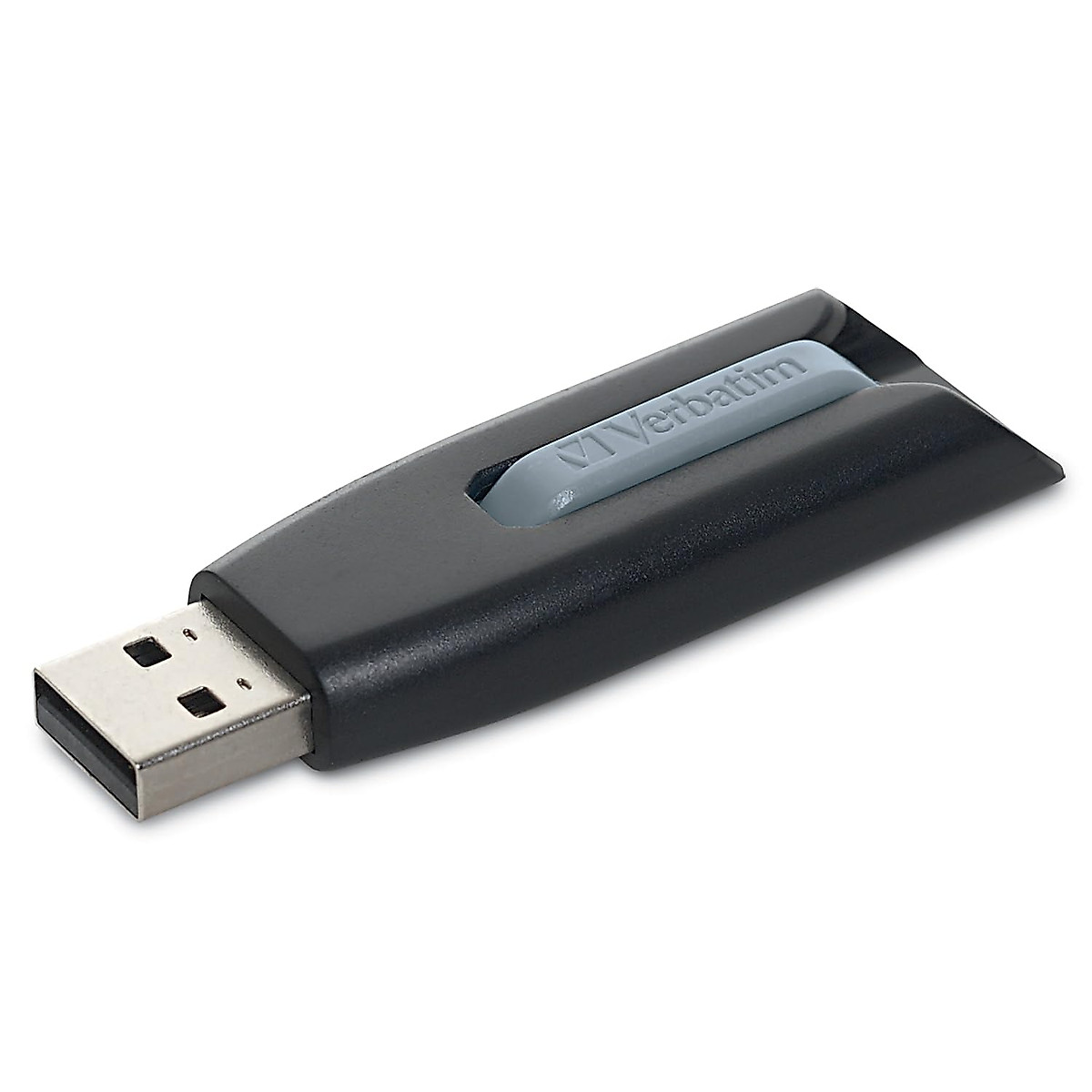 Verbatim 8GB USB 3.0 Store 'n' Go V3 Flash Drive - Cap-Less & PC / Mac Compatible - Gray