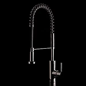 Miseno MNO281SS Miseno MK281A Professional Series Pre-Rinse Kitchen Faucet with Multi-Flow Spray Head - Includes Optional Deck Plate