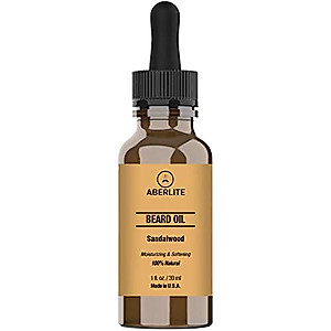Aberlite Beard Oil For Men Growth Products - Beard Growth Oil And Moisturizer - Beard Conditioner And Oil - Softens & Moisturizes - For Thick Coarse Hair - Great For Black Men