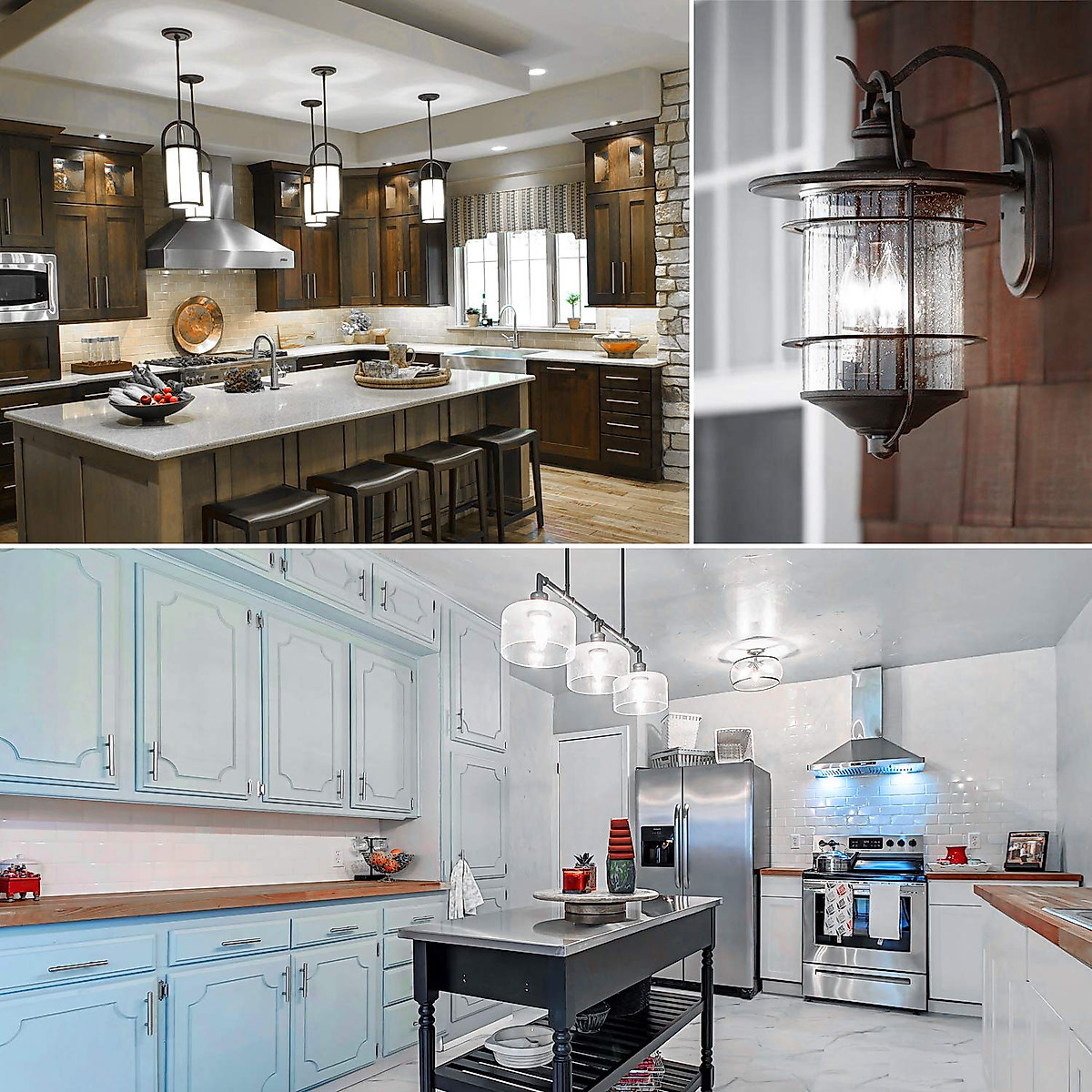 Luxrite 5W Vintage E26 Candelabra LED Bulb 60W Equivalent, 550 Lumens, 5000K Bright White Dimmable, Medium Base Candelabra Bulb, Torpedo Tip Clear Glass, Edison Filament Light Bulb, UL Listed (6 Pack)