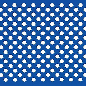 Global Industrial 8' Rectangular Picnic Table, Perforated, Blue (96" Long)