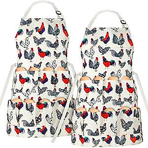 2 Pcs Egg Apron for Fresh Eggs Hen Duck Goose Eggs Holder Aprons Adjustable Gathering Apron with Pockets for Home Kitchen (Classic)