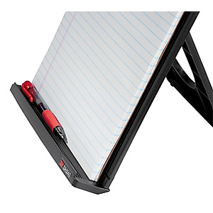 3M Desktop Document Holder Copy Holder, Adjustable Clip Holds Portrait and Landscape Documents for Easy Viewing, Bottom Ledge Has Lip to Keep up to 150 Sheets Securely in Place, Black (DH340MB)