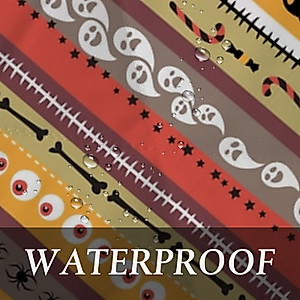 Portable Sleeping Bag Sleep Bag Cover Mat for Travel Camping Hiking Women Men Adult 3 Seasons Vintage Happy Halloween Geometric Stripes