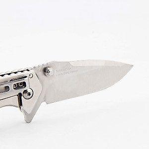 Sanrenmu 7056 Series Pocket Knife (7056LUF-SF Stone Washed) (White)