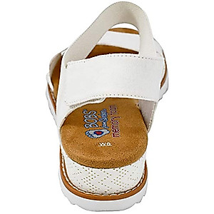 Skechers womens Desert Kiss Sandal, Off White, 8 US
