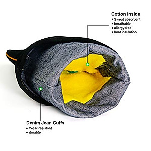 Upgrade KIM YUAN Extreme Heat & Fire Resistant Gloves Leather with Kevlar Stitching,Mitts Perfect for Fireplace, Stove, Oven, Grill, Welding, BBQ, Mig, Pot Holder, Animal Handling 16in up to 932 °F