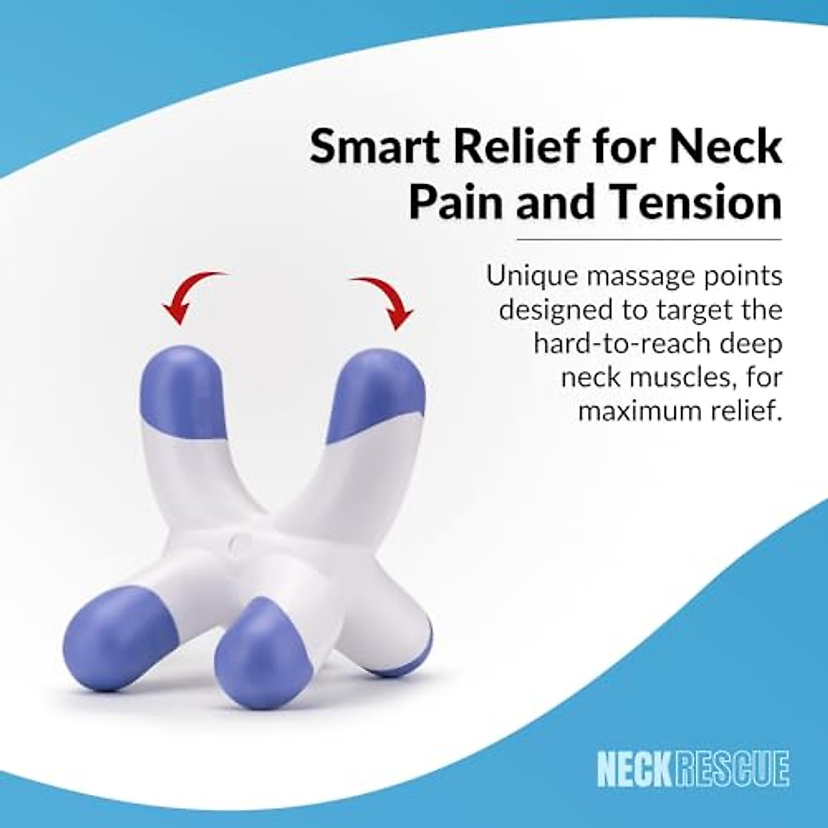 Amazing Neck Massager for Pain Relief, Pressure Point Massager, Occipital Release Tool, Trigger Point Massager, Designed to Target The Deep Neck Muscles Other Massagers Cannot Reach, Headache Relief