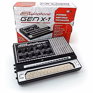 Stylophone Gen X-1 Portable Analogue Electronic Synthesizer with Built-in Speaker | Synth Musical Instrument | Synthesizer Keyboard | Stylophone Instrument