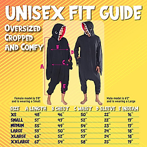 Funziez! Adult Onesie Halloween Costume - Animal and Sea Creature - Plush One Piece Cosplay Suit for Adults, Men and Women