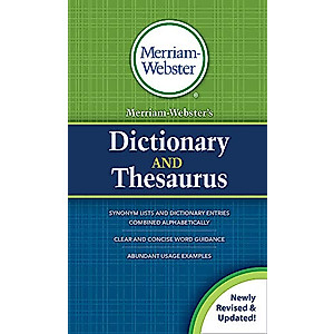 Merriam-Webster's Dictionary and Thesaurus, Newest Edition, Mass-Market Paperback