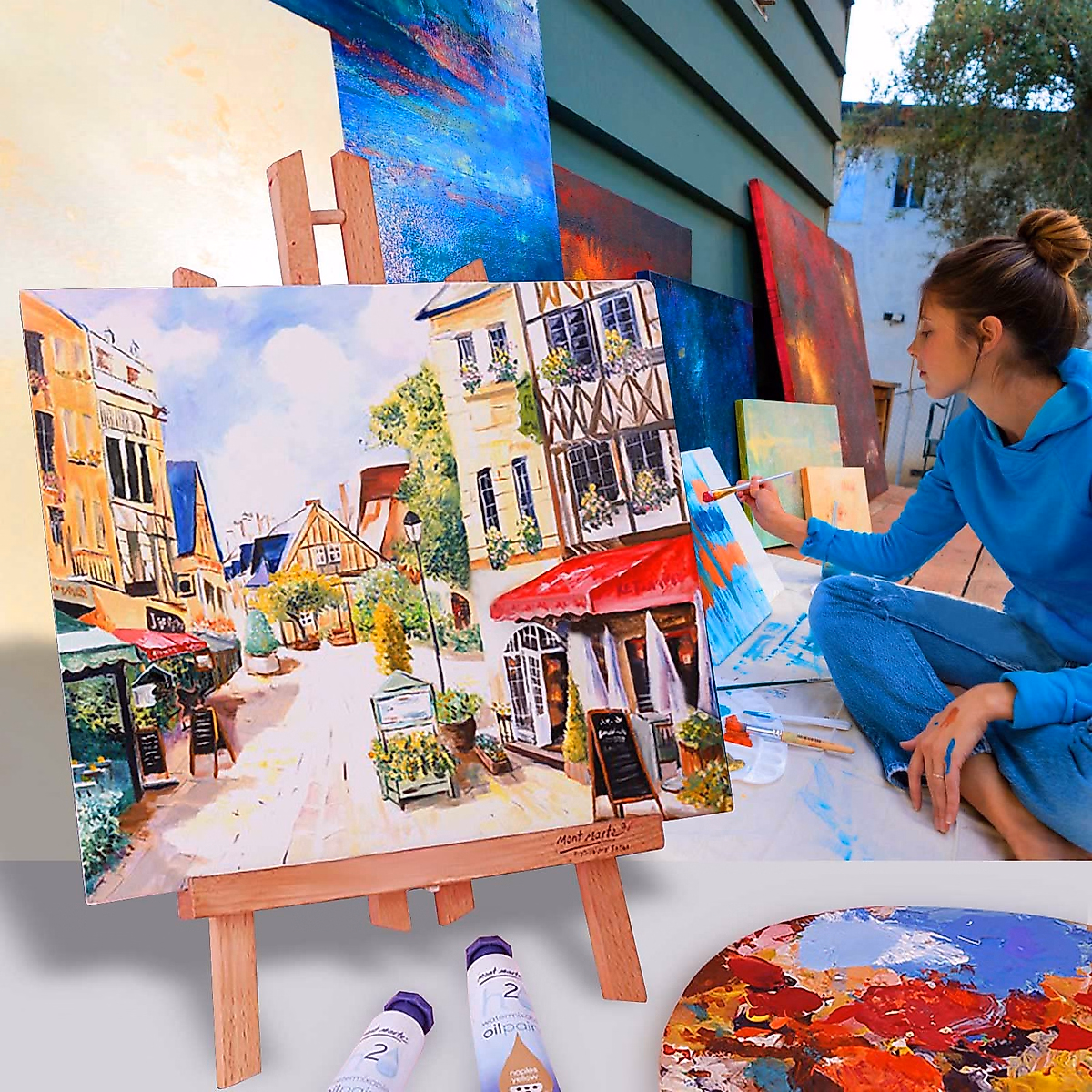 Artkey Canvas Boards 5x7 Inch 12-Pack, 10 oz Primed 100% Cotton White Blank Canvases for Painting, Art Paint Canvas Panels for Acrylic Oil Watercolor Tempera Paints