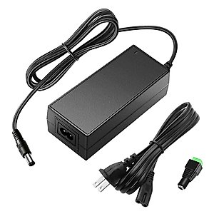 SHNITPWR 12V 5A 60W Power Supply Adapter AC DC Converter 100V~240V to 12 Volt 5 Amp Transformer 5.5x2.5mm Plug for 5050 3528 LED Strip Light 3D Printer LED Driver CCTV Security System LCD Monitor