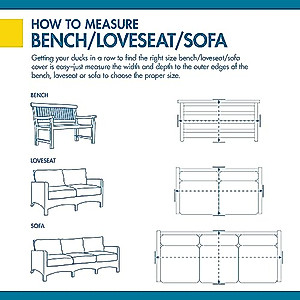 Duck Covers Ultimate Waterproof Patio Loveseat Cover, 79 Inch