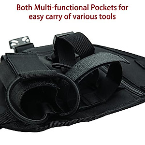 ABBREE Radio Chest Harness Holder Adjustable Shoulder Chest Front Pack Two Way Radio Pouch Holster Vest Rig Walkie Talkie Case for Arcshell Retevis Baofeng UV-5R/5G UV-82 BF-888S ST20