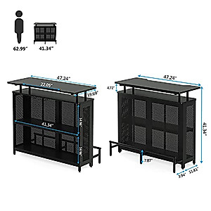 LITTLE TREE Bar Table, Black