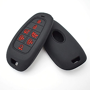 Silicone Key Case Fob For Hyundai Nexo Sonata 2019 2020 Keyless Remote Key Cover Shell Skin Sleeve Protector