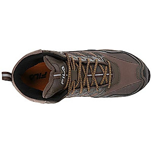 Fila Men's Hail Storm 3 Mid Composite Toe Trail Work Shoes Shoe, Walnut/Major Brown/Gold Fusion, 11 D US