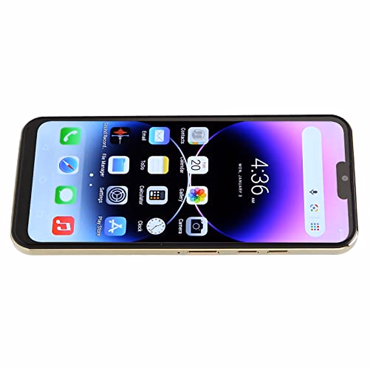 VINGVO 4G Smartphone, 6.53 Inch Smartphone Face Recognition Dual SIM Dual Standby for Android (US Plug)