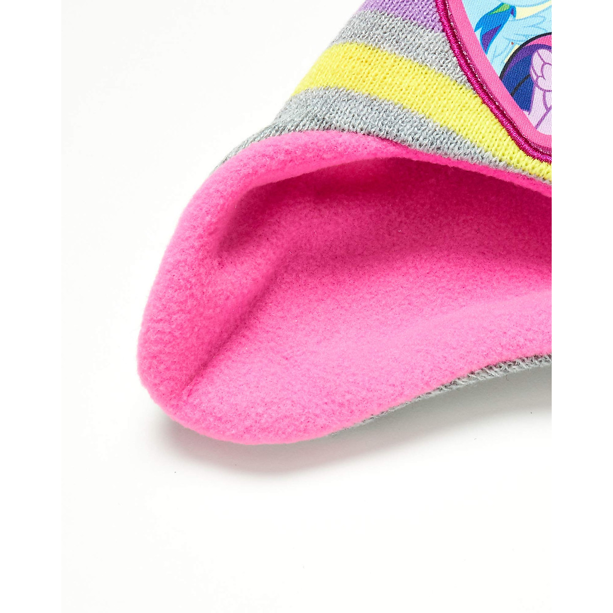 Hasbro My Little Pony Girls Winter Hat and 2 Pair Gloves or Mittens (Toddler/Little Girls), Size Age 2-4, Grey, Pink Design - Age 2-4 - Mittens Set