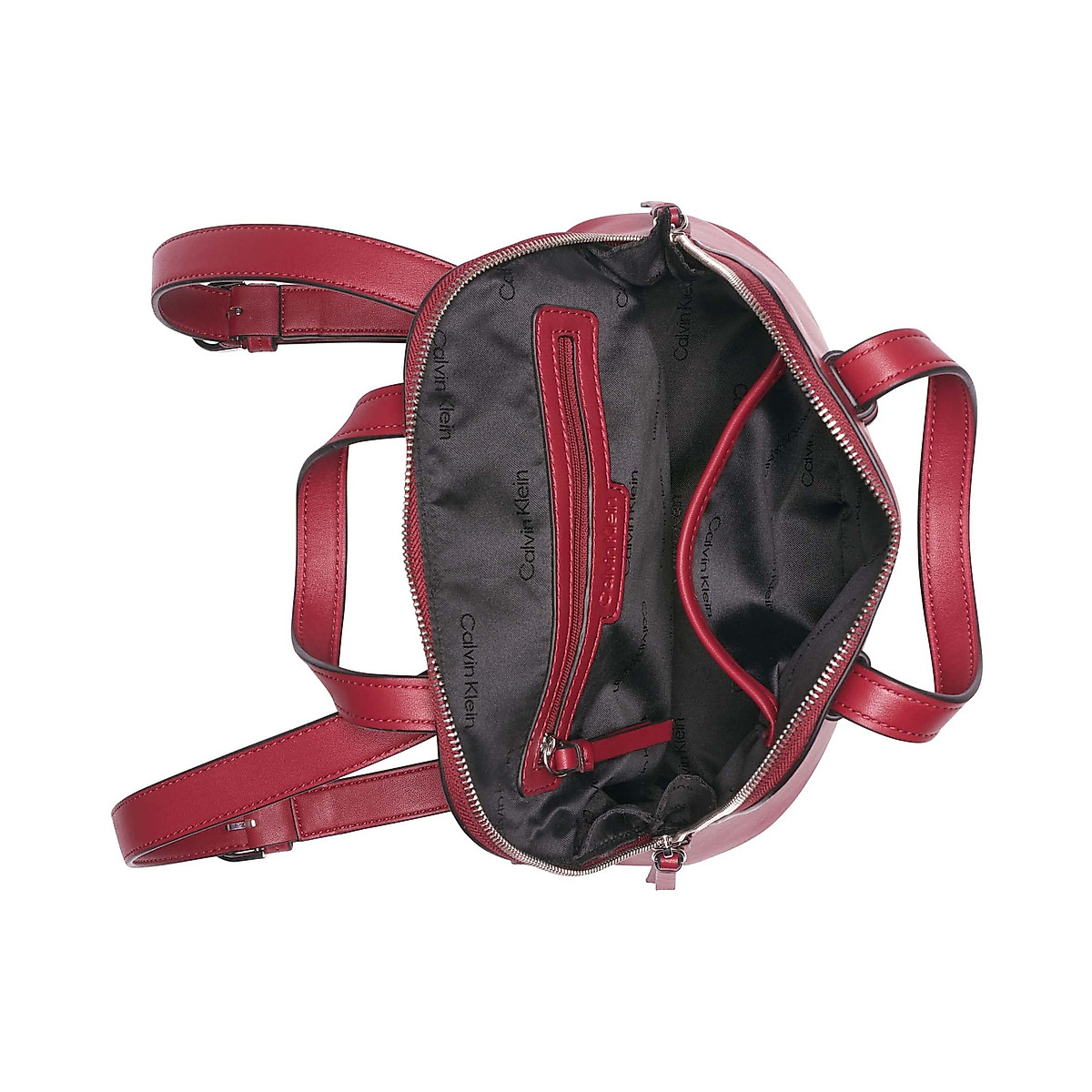 Calvin Klein Women's Zina Zip Around Backpack, Bloodstone, One Size